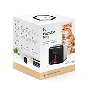 Petcube [2017 Item] Play Smart Pet Camera with Interactive Laser Toy. Remote Dog/Cat Monitoring with HD 1080p Video, Two-Way Audio, Night Vision, Sound/Motion Alerts. App-Enabled Pet and Home Safety