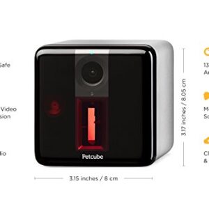 Petcube [2017 Item] Play Smart Pet Camera with Interactive Laser Toy. Remote Dog/Cat Monitoring with HD 1080p Video, Two-Way Audio, Night Vision, Sound/Motion Alerts. App-Enabled Pet and Home Safety