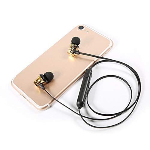 Heave Wireless Sport Earphones,4.2 Wireless Earbuds Magnetic IPX6 Running Headphones,Noise Cancelling Mic Earbuds,in-Ear Headphones for Sports Training Black