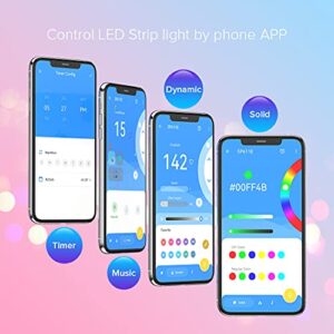 BTF-LIGHTING WS2812B WS2811 SM16703 UCS1903 Bluetooth SP611E Sync Music Controller Timer Mode with Dual Signal Output 600pixels/port for LED Module Pixel Strip Light APP/3Key Button/IR Remote Control