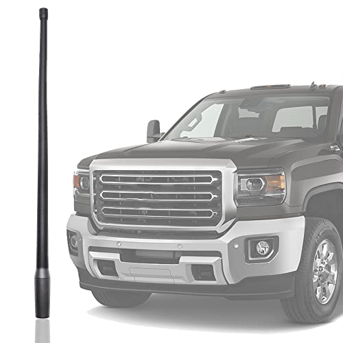 Anina 13 Inch Radio Antenna Mast for 2000-2022 GMC Sierra Canyon Yukon Chevy Silverado Tahoe Colorado Car Truck Replacement Antenna for AM FM Reception Car Washproof