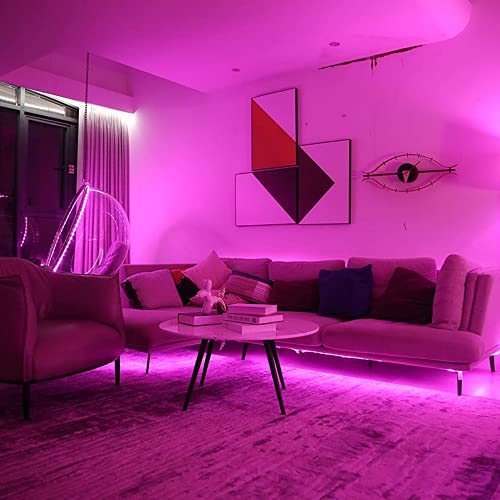 YEELIGHT Smart Led Strip Lights, 6.5 FT Wi-Fi Led Strip Lights Music Sync, App & Voice Control,Work with Alexa,Google Assistant,RGB LED Lights for TV Backlight,Bedroom Decor,Cabinet Lighting