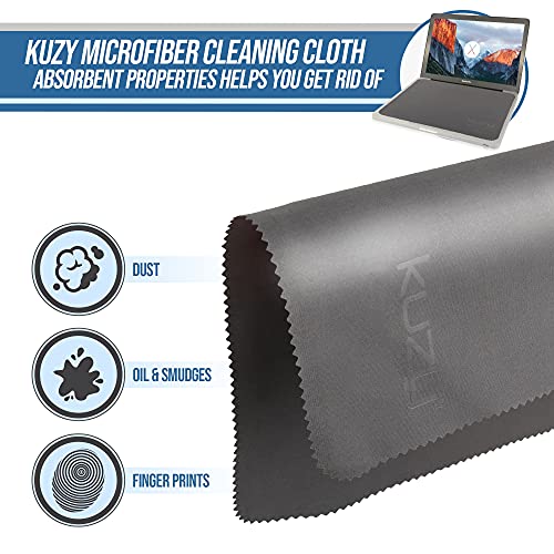 Kuzy Microfiber Cleaning Cloth for Electronics - MacBook Screen Cleaner Pro 13 14 15 16 inch and Air 13 inch - Microfiber Keyboard Cover Cloth - Glasses Cleaning Cloth - Eyeglass Cleaning Cloth, 1pc