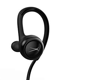 Altec Lansing MZX890-BLK Run Bluetooth Earbuds, Sweatproof, Secure and Lightweight Fit, 8 Hour Battery Life, Hands Free, Sweatproof, Hours of Battery Life, Comfortable Fit, Black