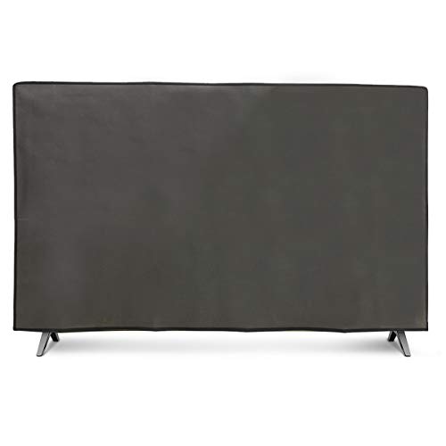 kwmobile Dust Cover for 55" TV - Fabric Case TV Protector for Flat Screen TVs - Dark Grey