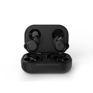 yayiya running headphones wireless earbuds with earhooks ​over ear sport headphones sweatproof earphones workout jogging gym black e