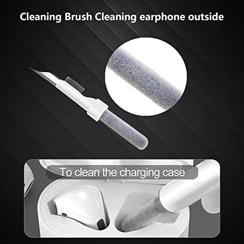 Hksany 2PCS Bluetooth Earbuds Cleaning Pen, Wireless Headphones Cleaning Tool Multi-Function Cleaner Kit with Soft Brush for Earphones, Charging Box Accessories, Phone, Camera