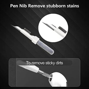 Hksany 2PCS Bluetooth Earbuds Cleaning Pen, Wireless Headphones Cleaning Tool Multi-Function Cleaner Kit with Soft Brush for Earphones, Charging Box Accessories, Phone, Camera