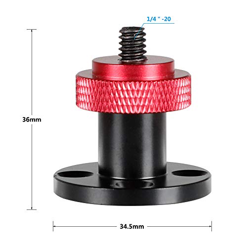 CAMVATE 1/4"-20 Male Thread Screw Mount for Supporting Wall-Mounted Accessory - 2164