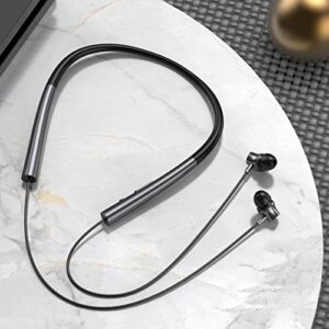 wireless high-power headphones bluetooth earphones double ear neck hoop ear neck-mounted earphones for sports