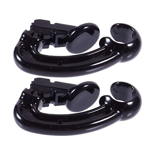 EXCEART 2 Pcs Sport Earbuds Hooks Professional Earphone Holder Clasps Indoor Outdoor Activities Earbuds Clips Compatible with Airpods Pro/ 2/1 Black