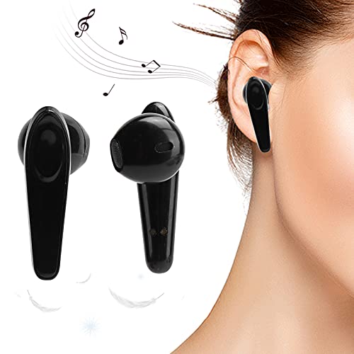 Wireless Bluetooth Headset, Stereo Sports Headphones, Touch Control Earphone, Rechargeable Earphones, with LED Display, Bluetooth V5.1, for Sports, Work, Games(Black)