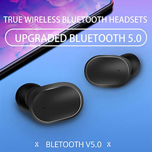 Wireless Bluetooth 5.0 Earbuds,A6X TWS Mini Stereo Earphones with Charging Box Lightweight Headset Noise Cancelling Headphones Deep Bass for Sports White One Size