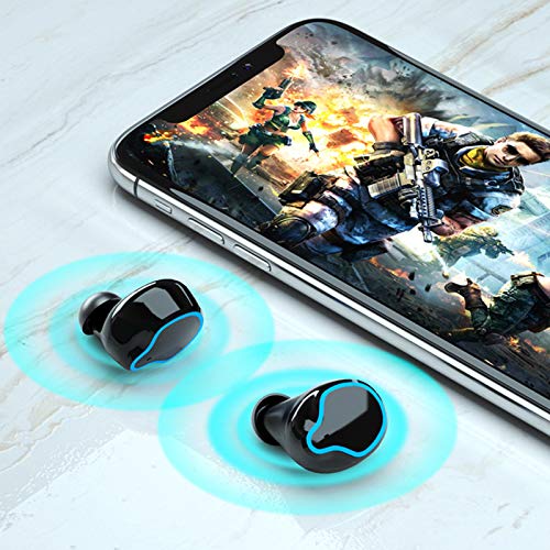 newshijieCOb M9 TWS Wireless Bluetooth 5.1 Noise Reduction Touch Control in-Ear Earphone with Power Display Black