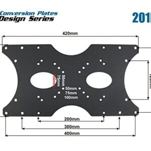 Mount Plus 201D Vesa 400 x 200 Adapter Plate for Wall Mounts