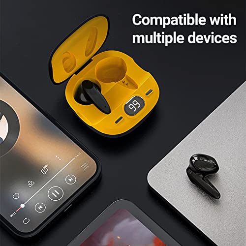 Iryreafer Wireless Earphones Universal Fingerprint Touching Low Latency Hands-Free Comfortable Noise Cancelling IPX5 Waterproof Stereo Sports