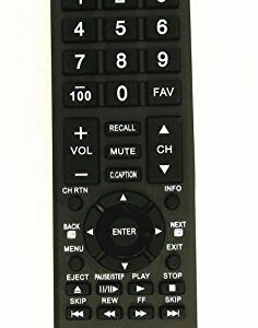 New Toshiba CT-90325 Universal Remote Control for All Toshiba Brand TV, Smart TV - 1 Year Warranty(TS-12+AL)