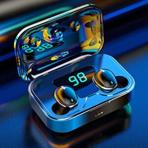 bluetooth headphones sport, over ear wireless ear buds with earhooks bass sound bluetooth 5.0 earbuds bluetooth headphones hd stereo noise cancelling wireless earphones in ear