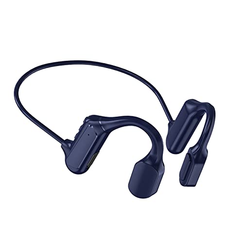 5.2 Ear-Hanging Sports Running Wireless Bluetooth Headset,Air-Conduction-Waterproof, Prolonged Use. (Blue)