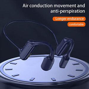 5.2 Ear-Hanging Sports Running Wireless Bluetooth Headset,Air-Conduction-Waterproof, Prolonged Use. (Blue)