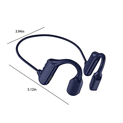 5.2 Ear-Hanging Sports Running Wireless Bluetooth Headset,Air-Conduction-Waterproof, Prolonged Use. (Blue)