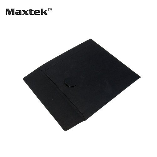 100 Pack Maxtek Premium Thick Black Color Paper CD DVD Sleeves Envelope with Window Cut Out and Flap, 100g Heavy Weight.