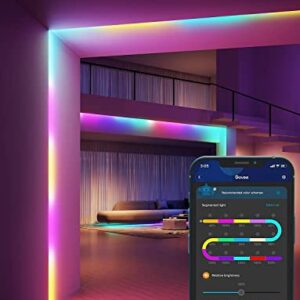 MINGER RGBIC LED Strip Lights 16.4ft, Bluetooth Color Changing LED Lights, Segmented APP Control Multicolor Music Sync DIY Mode for Christmas Party, Bedroom, Kitchen, Bar