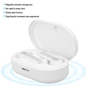 sjlerst True Wireless Bluetooth Headphone,Portable Wireless Earbuds TWS Wireless Bluetooth 5.0 Earphones in Ear Earbuds Headset with Charging Box,Compatible for Android/iOS/Windows