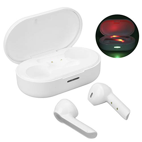 sjlerst True Wireless Bluetooth Headphone,Portable Wireless Earbuds TWS Wireless Bluetooth 5.0 Earphones in Ear Earbuds Headset with Charging Box,Compatible for Android/iOS/Windows