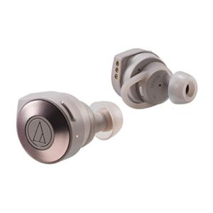 audio-technica ath-cks5twkh solid bass wireless in-ear headphones, khaki