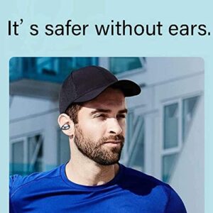 MUVLUX Conduction Headphone True Wireless Earbuds Bluetooth 5.0 Headphones with Wireless 2000mAh Charging Case Waterproof Hi-Fi Stereo Earphones in-Ear Built-in Mic Headset for Sport (Color : B)