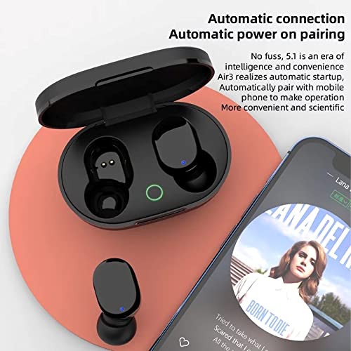 Wireless Earbuds - Bluetooth 5.0 Headphones - Noise Reduction, Sport in-Ear Headphones, IPX4 Waterproof, Touch Control with Wireless Charging Case, Battery Display, Built-in Mic, Air 3.