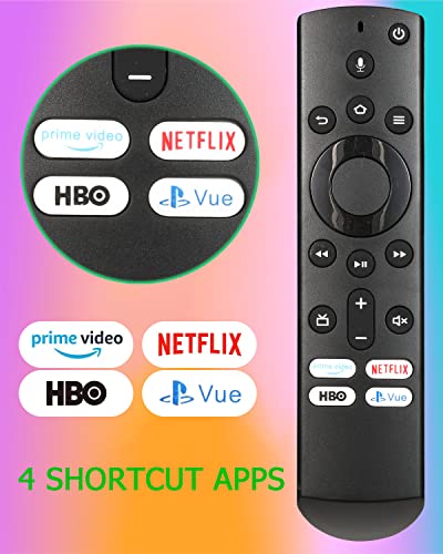 NS-RCFNA-19 NSRCFNA19 Voice Remote Control Replacement for Insignia Fire TV Edition Televisions NS-32DF310NA19 NS-39DF510NA19 NS-50DF710NA19 NS-55DF710NA19 NS-24DF310NA19 NS-43DF710NA19