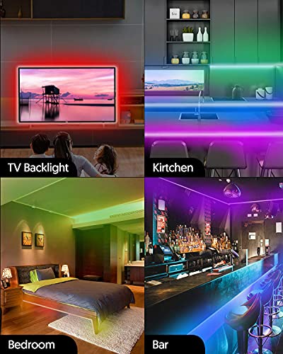 Avatar Controls TV LED Backlights, 9.8FT Smart LED Lights for Behind TV with Music Sync 16 Million Colors Changing RGB Strip Lights Works with Alexa Google Home for 40-60 inch TVs, WiFi APP Control