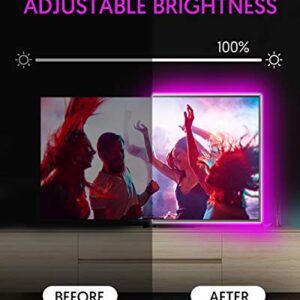 Avatar Controls TV LED Backlights, 9.8FT Smart LED Lights for Behind TV with Music Sync 16 Million Colors Changing RGB Strip Lights Works with Alexa Google Home for 40-60 inch TVs, WiFi APP Control