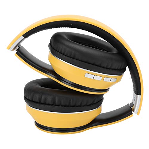 Sport Earphone, Head‑Mounted Head‑Mounted Bluetooth Headset Wireless Bluetooth Headset Wireless for Work(Yellow)