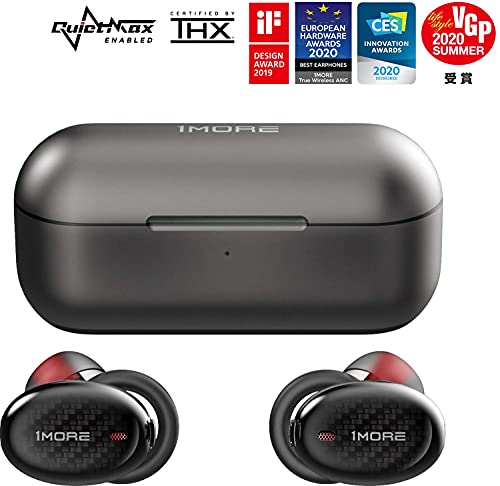 1MORE True Wireless Earbuds Active Noise Cancelling, Hi-Res ENC Bluetooth Earphone, THX Certified Wireless Charging Headphone, 15Mins Fast Charge, 65H (Renewed)