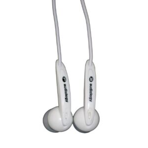 AUDIOLOGY AU-154-WH In-Ear Stereo Earphones for MP3 Players, iPods and iPhones, White