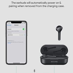 Aipower K01 True Wireless Earbuds Bluetooth 5.0 with 30H Playtime, IPX5 Waterproof, Volume Control, Hands-Free Wireless Headphones Single/Twin Mode