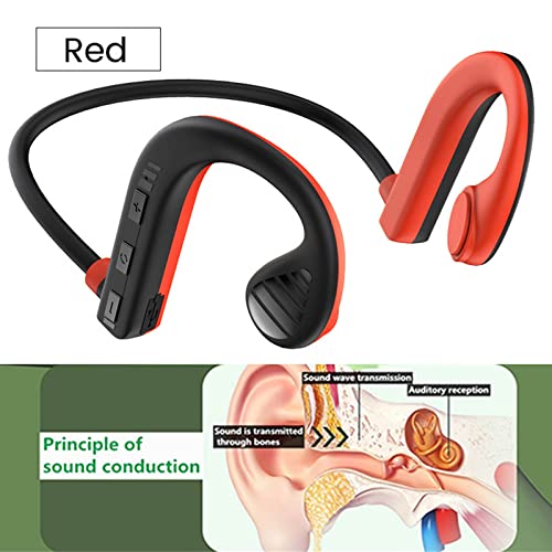 Headphones Wireless Bluetooth, HiFi Bones Conduction Wireless Headphone Upgrade Bluetooth 5.2 Bone-Drive Support Sd Card Headset Stereo Earphone Sport for Music