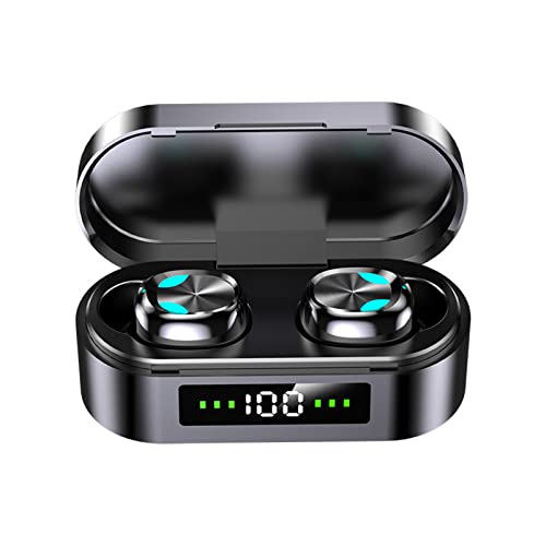 EEkore Wireless Earbuds Headphones - S10 Bluetooth 5.1 Wireless Bluetooth Earbuds Wireless in Ear Built in Mic Headphones Waterproof Headset Touch-Control Headphones, Black (Wireless Earbuds 5.1)