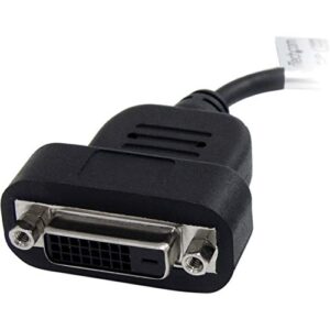 StarTech.com DisplayPort to DVI Adapter - Active DisplayPort to DVI-D Adapter/Video Converter 1080p - DP 1.2 to DVI Monitor Cable Adapter Dongle - DP to DVI Adapter - Latching DP Connector (DP2DVIS)