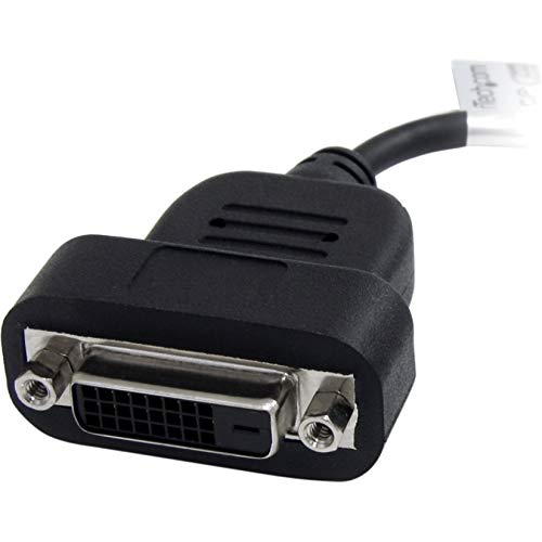 StarTech.com DisplayPort to DVI Adapter - Active DisplayPort to DVI-D Adapter/Video Converter 1080p - DP 1.2 to DVI Monitor Cable Adapter Dongle - DP to DVI Adapter - Latching DP Connector (DP2DVIS)