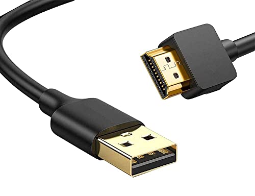 ANKKY USB to HDMI Adapter Cable for Mac iOS Windows 10/8/7/Vista/XP, USB 3.0 to HDMI Male HD 1080P Monitor Display Audio Video Converter Cable Cord - 2M