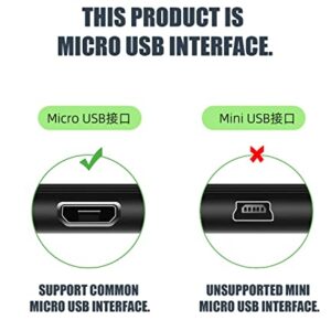 PANPEO Micro USB Extension, 4pack 90 Degree Micro-B Male to Female Extension Cable, Micro USB Left Extension Cable for Computers,Cell Phones,Drones, dashcams, Toy Cars, etc