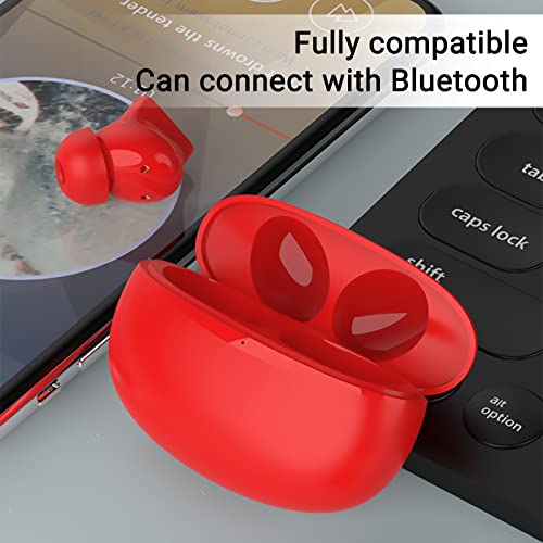 FAJHHA Wireless Earbuds Noise Cancelling, Bluetooth 5.0 Earphones Ipx4 Waterproof Wireless Earbuds with Wireless Charging Case, with Headset Built-in Mic for Sport