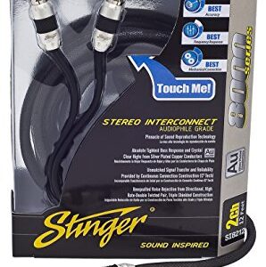 Stinger SI826 6-Foot 2-Channel 8000-Series Audiophile Grade RCA Interconnect Cable