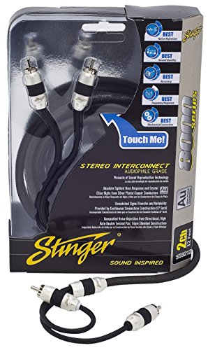 Stinger SI826 6-Foot 2-Channel 8000-Series Audiophile Grade RCA Interconnect Cable