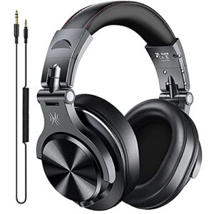 oneodio a70 bluetooth over ear headphones, studio headphones with shareport, wired and wireless professional monitor recording headphones with additional 6.3mm audio cable black