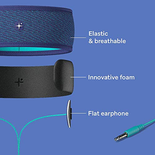 HoomBand Innovative Headband for Sleep, Travel, Meditation | 3.5mm Jack Wired | Ultra Flat Speakers | Free Access to Hypnotic Stories Created by Sleep Experts (Size S)